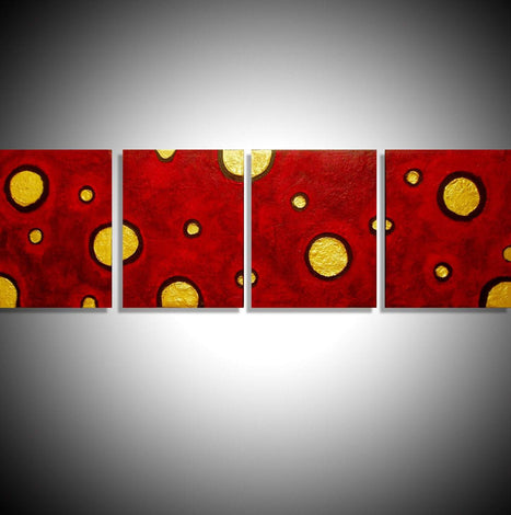 Canvas Triptych Wall Art Multi panel WrightSonArt original abstract uk
