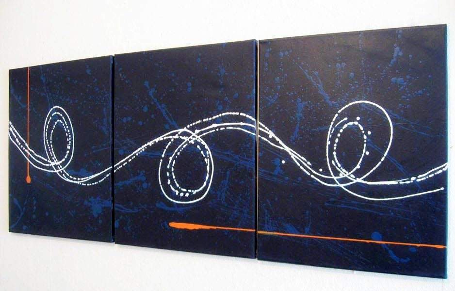 blue abstract painting Big Blue beautiful and abstract artwork