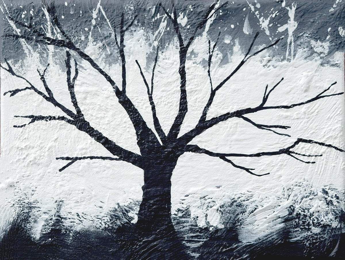 Black And White Abstract Art Tree Piet Mondrian The Gray Tree